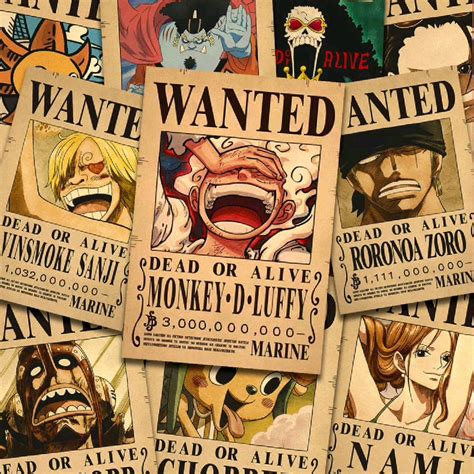 Wanted Posters Of The Straw Hats Em 2025 Desenhos