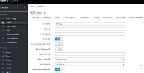Add OIDC Client On Keycloak Server