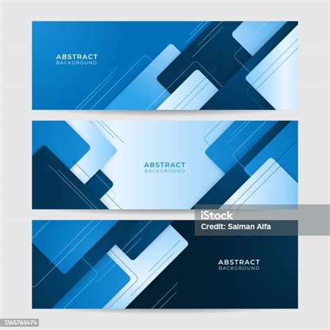 쉐이프 다크 블루 추상 기하학적 와이드 배너 디자인 배경 0명에 대한 스톡 벡터 아트 및 기타 이미지 0명 3차원 형태 개념 Istock