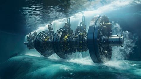 Premium Photo A Photo Of A Tidal Power Generator In The Ocean
