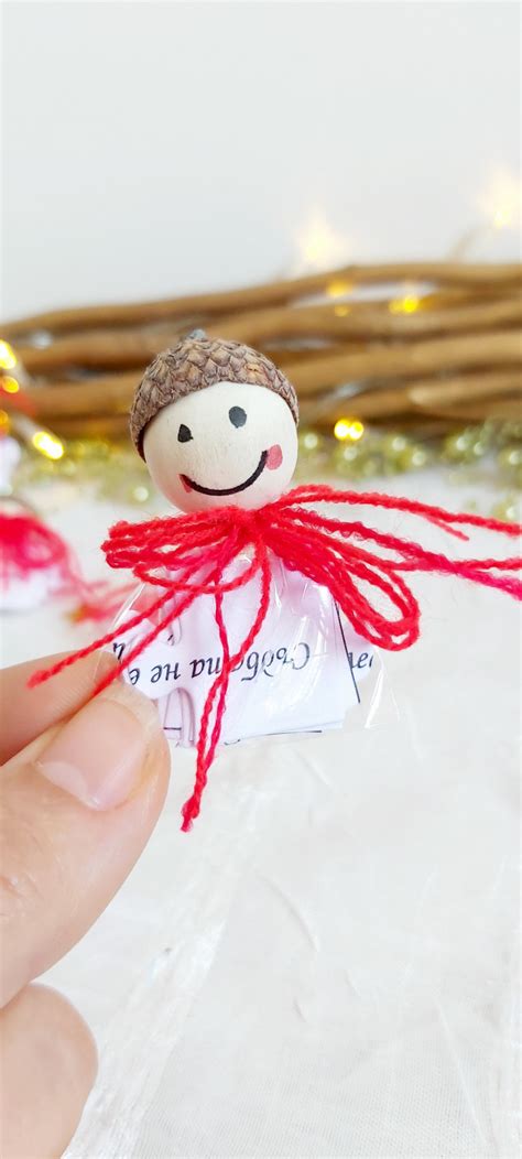 Детски коледни късмети пъзели жълъдово човече Handmasters Bg