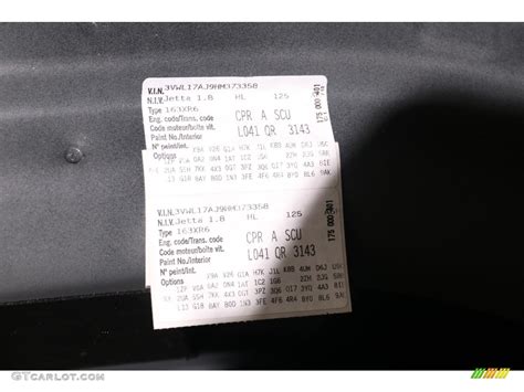 2017 Jetta Color Code L041 For Black Photo 139223304