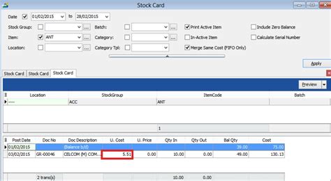Landing Cost Sql Documentation