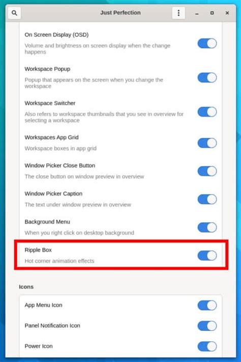 Just Perfection GNOME Shell Extension V16 Released