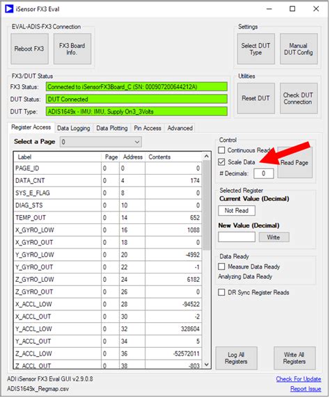 ISensor Eval GUI User Guide Analog Devices Wiki