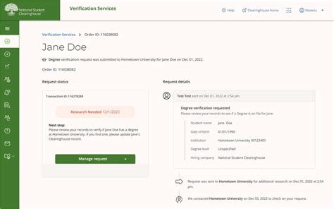 Manage Pending Verifications Clearinghouse School Secure Site Help