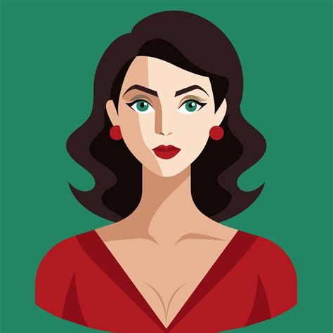 Premium Vector Flat Vector Illustration Of An Actress