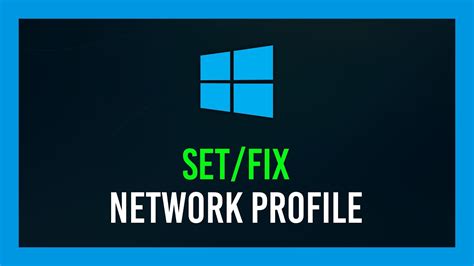 How To Set Network Profile FIX For Missing The Options TroubleChute Hub