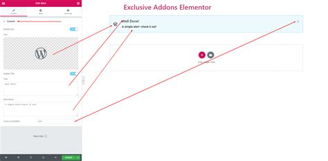 How To Configure And Style Alert Widget With Elementor Exclusive Addons
