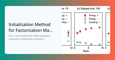 Initialization Method For Factorization Machine Based On Low Rank