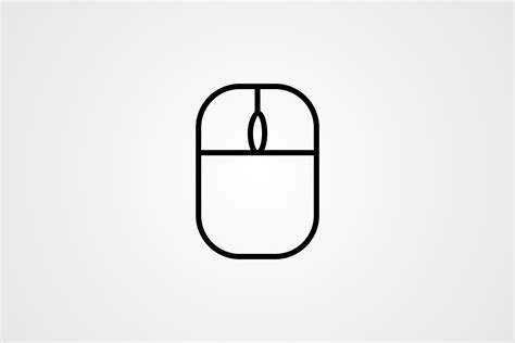 Vector Mouse Line Icon Design Graphic By Kazimabbas1996 · Creative Fabrica