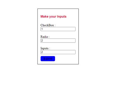 this code is used to dynamically create form inputs checkboxes radio