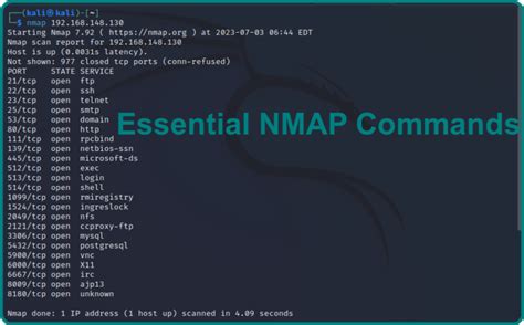essential nmap commands in kali linux techarry