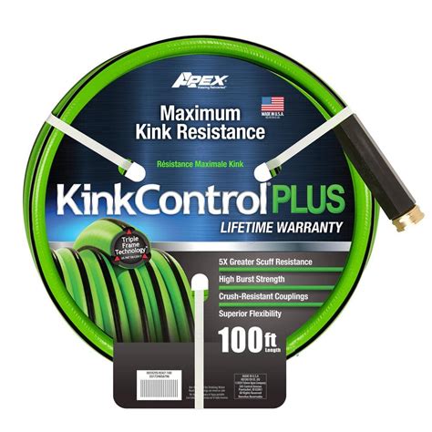 Teknor Apex Kink Control Plus Garden Hose 5 8 In X 100 Ft 8567 100 The Home Depot