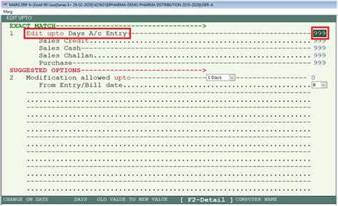 If Modify Allowed Upto Alert Appears While Modifying Any Accounting Entry Then How To