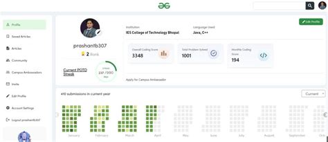 Prashant Kumar On Linkedin Dsa 2nd Gfgcollegeleaderboard Dsa Profile 2nd Dsa