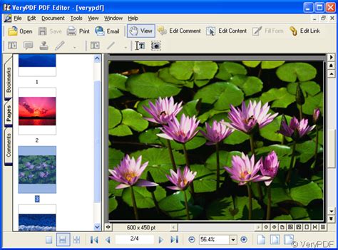 how to browse the pages of the pdf files in verypdf pdf editor