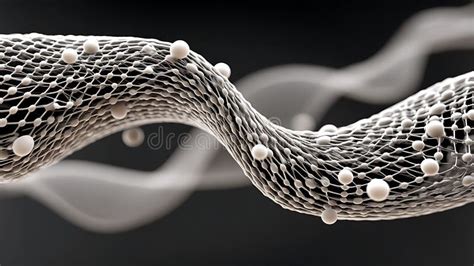 Abstract 3d Network Visualization With Grey And White Spheres Stock Illustration Illustration