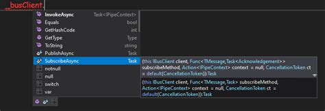 Rabbitmq What Is Difference Between Subscribeasync And Publishasync In