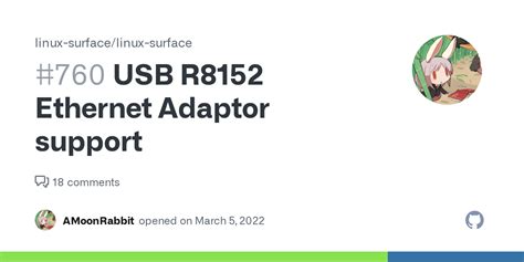 USB R Ethernet Adaptor Support Issue Linux Surface Linux Surface GitHub