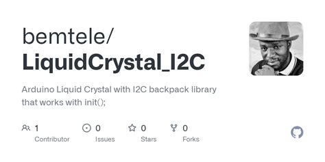Github Bemtele Liquidcrystal I C Arduino Liquid Crystal With I C Backpack Library That Works
