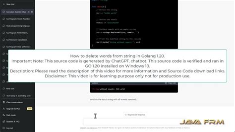 How To Delete Words From String In Golang 120 Youtube
