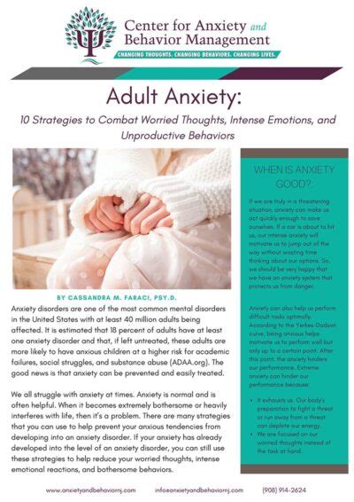 Resources Anxiety And Behavior Nj