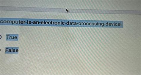 solved computer is an electronic data processing device