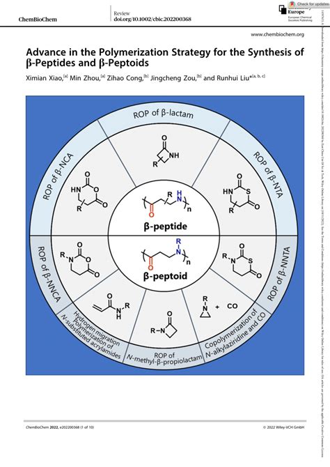 Pdf Advance In The Polymerization Strategy For The Synthesis Of β