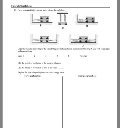 Solved Tutorial Oscillations Iii Comparing Oscillating