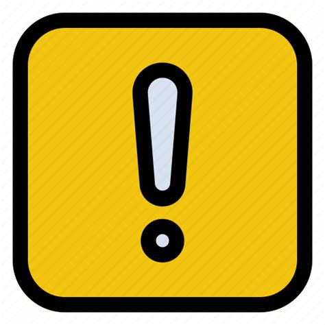 1 Square Exclamation Warning Alert Caution Icon Download On Iconfinder