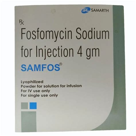 4gm Fosfomycin Sodium For Injection At ₹ 3000 Vial Fosfomycin Sodium