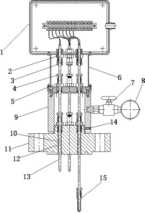 Detachable High Pressure Resistant Multipoint Flexible Thermocouple