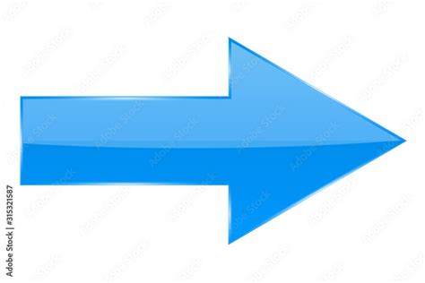 Blue Arrow Stock Vector Adobe Stock