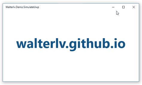 Wpf 应用完全模拟 Uwp 的标题栏按钮 Walterlv