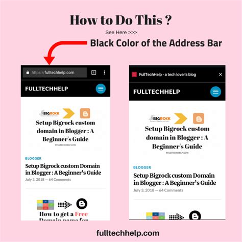 How To Change The Address Bar Color Of Your Site For Mobile Browsers