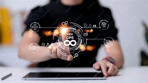 Premium Photo Devops Concept Software Development And It Operations Agile Programming