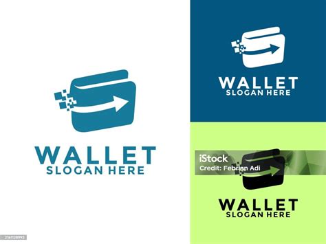 전자 지갑 로고 디자인 벡터 디자인 서식 파일 화살표 벡터와 디지털 지갑 개념에 대한 스톡 벡터 아트 및 기타 이미지 개념