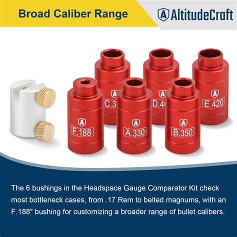 Altitudecraft Headspace Gauge Comparator Kit With 6 Bushings