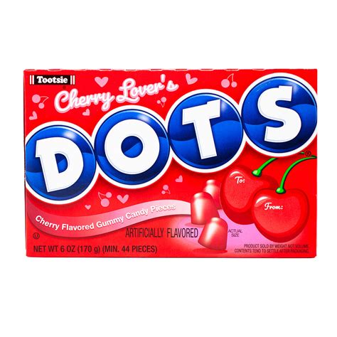 Dots Cherry Lovers Valentine Theatre Pack 6oz Candy Funhouse
