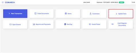 Data Update Comarch Webpos 20251 Knowledge Base