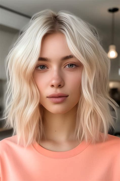 30 Cute Medium Length Hairstyles The Beachy Blonde Waves