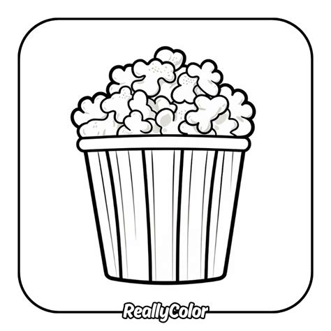 Free Printable Coloring Pages Popcorn 2025
