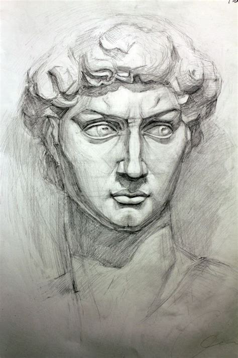 Michelangelo David Drawing