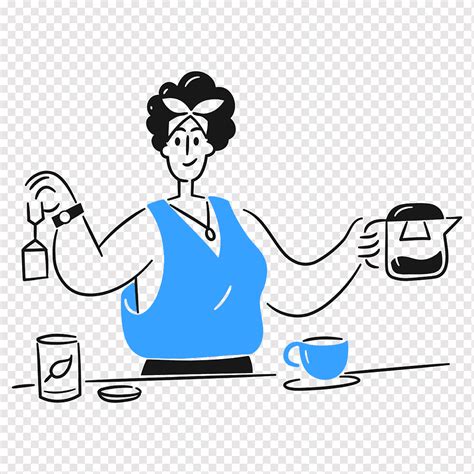 커피 차 삽화 Png Pngwing
