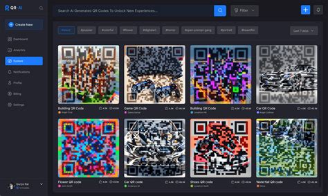 Qr Code Ai Dashboard On Behance