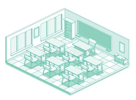 Classroom Outline Stock Illustrations 20 879 Classroom Outline Stock