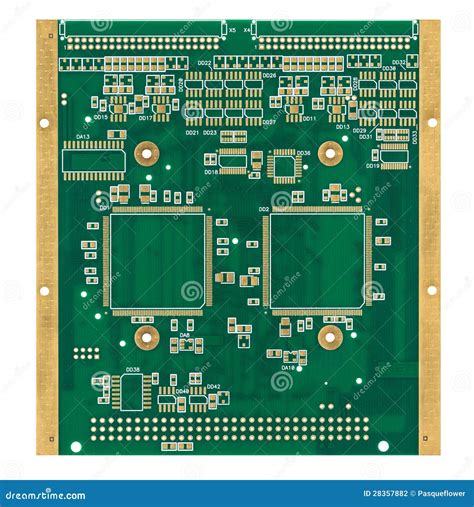 Empty Printed Circuit Board PCB Stock Photo Image Of Hightech Binary 28357882