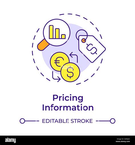 Pricing Information Multi Color Concept Icon Stock Vector Image And Art