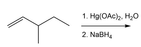 Solved 1. Hg(OAc)2, H2O 2. NaBH4 | Chegg.com
